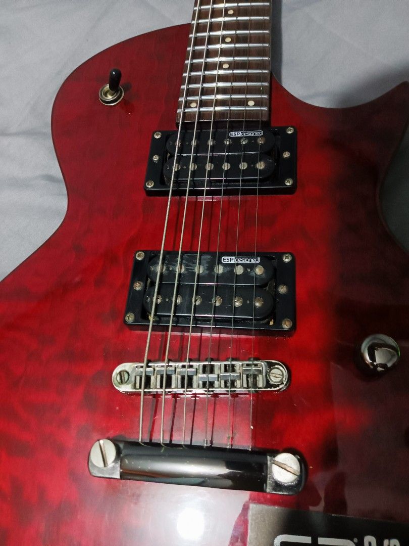 ESP LTD EC-100QM (See-through Black Cherry), Hobbies & Toys, Music ...