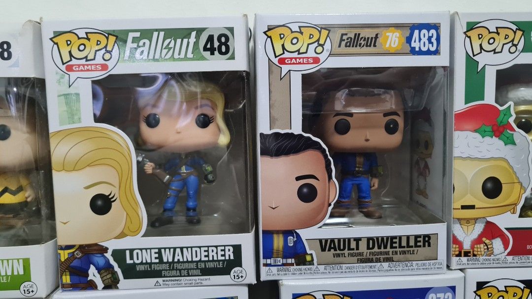 Fallout Funko Pops Vault Dweller & Lone Wanderer, Hobbies & Toys, Toys ...