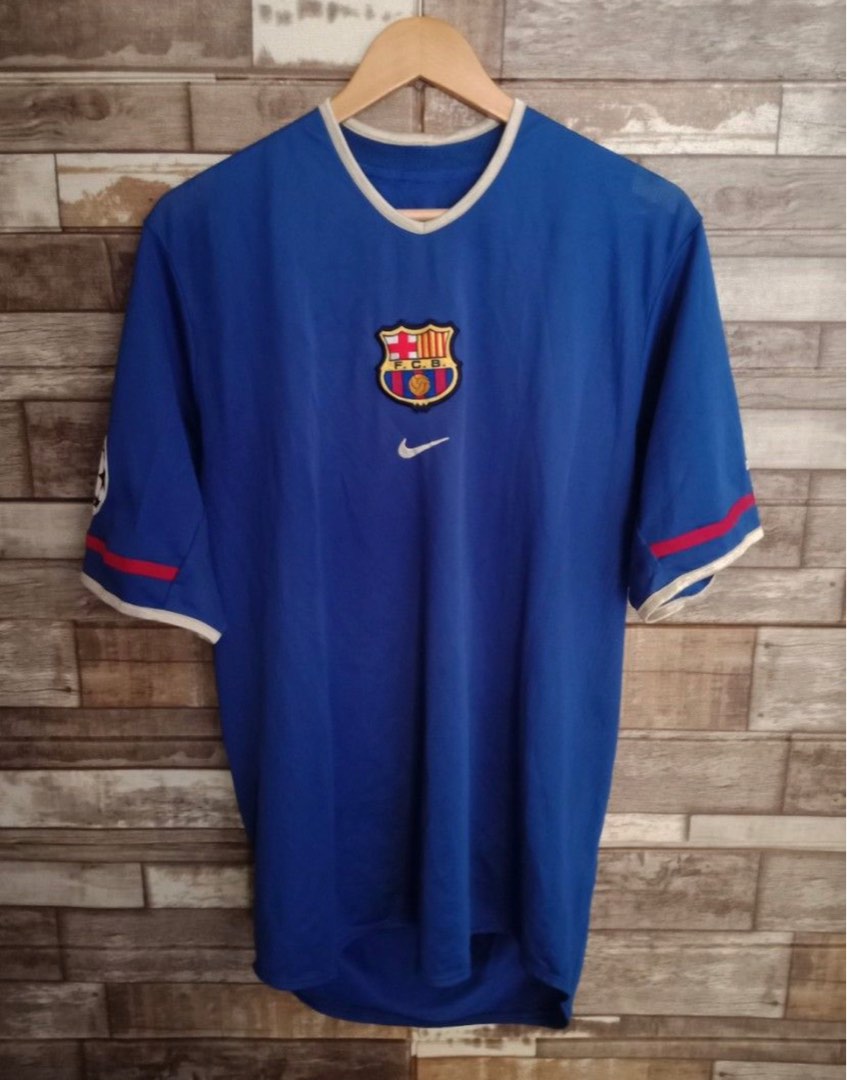Fc Barcelona UCL 2001-2002 3rd soccer/football jersey/kit rare/retro ...