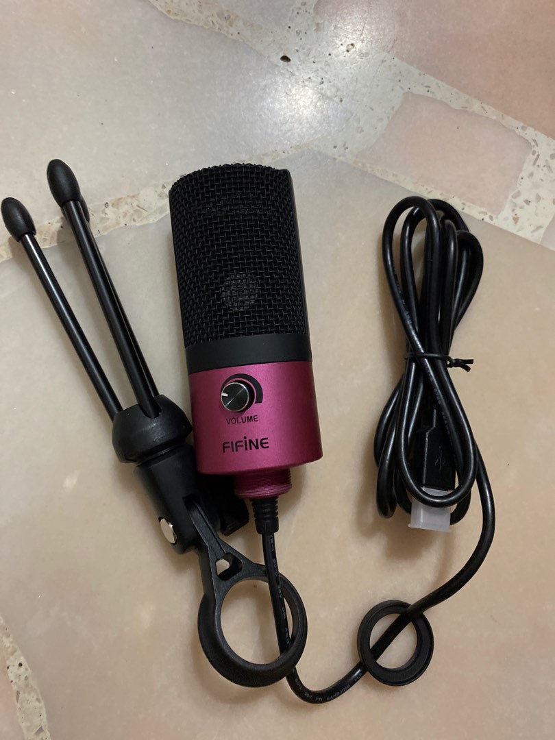 fifine USB adjustable microphone with tripod, Audio, Microphones on ...