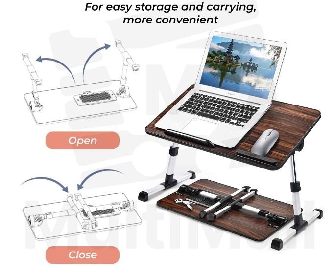 Foldable Laptop Table|Laptop Table|Foldable Laptop Bed Desk on Bed|Desk ...