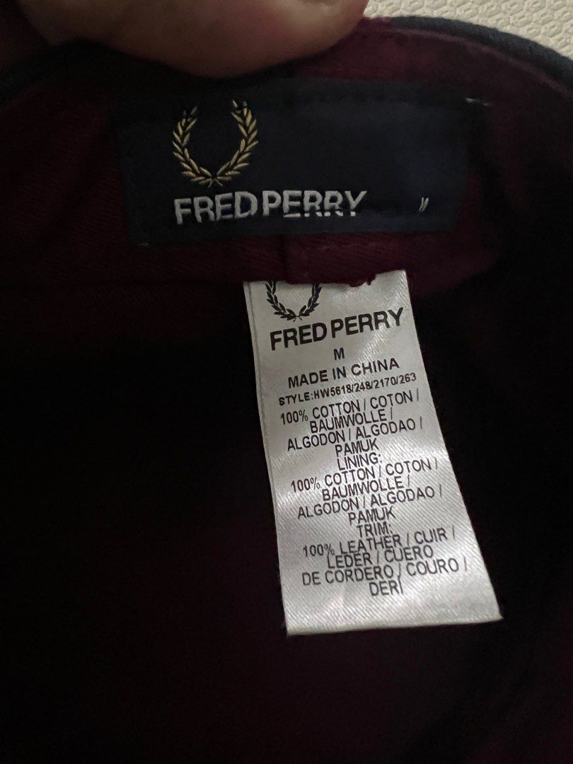 fred perry military cap, Men's Fashion, Watches & Accessories, Cap ...