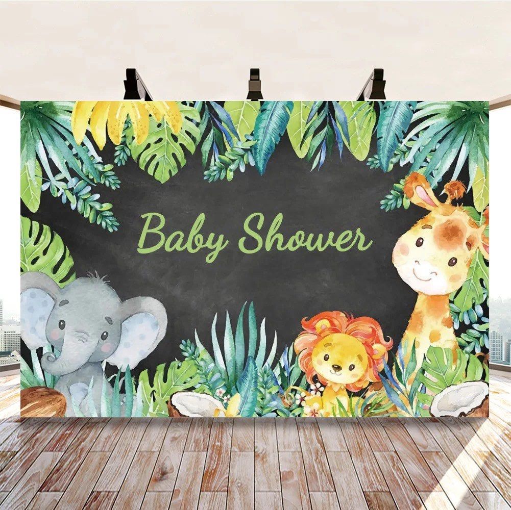 Generic Baby Shower party supplies - banner backdrop / party deco ...