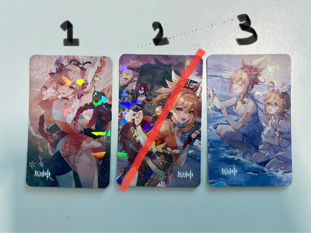 Genshin Impact Yoimiya Card Sticker, Hobbies & Toys, Memorabilia ...