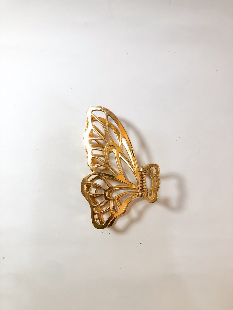 Gold Butterfly Clip on Carousell