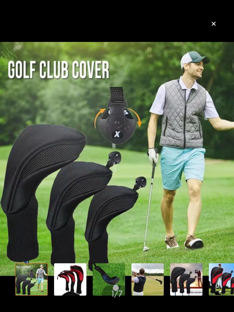 Golf covers for driver , 3 wood and 5 wood, Sports Equipment, Sports ...