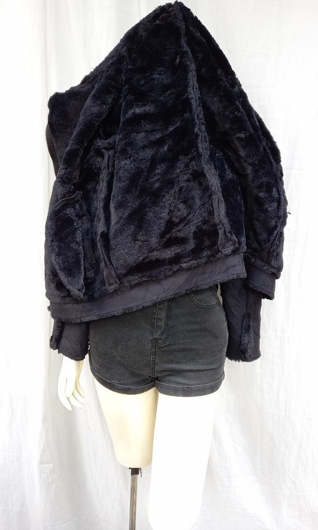 GRL Mouton Fur Rider Jacket, Women's Fashion, Coats, Jackets and ...