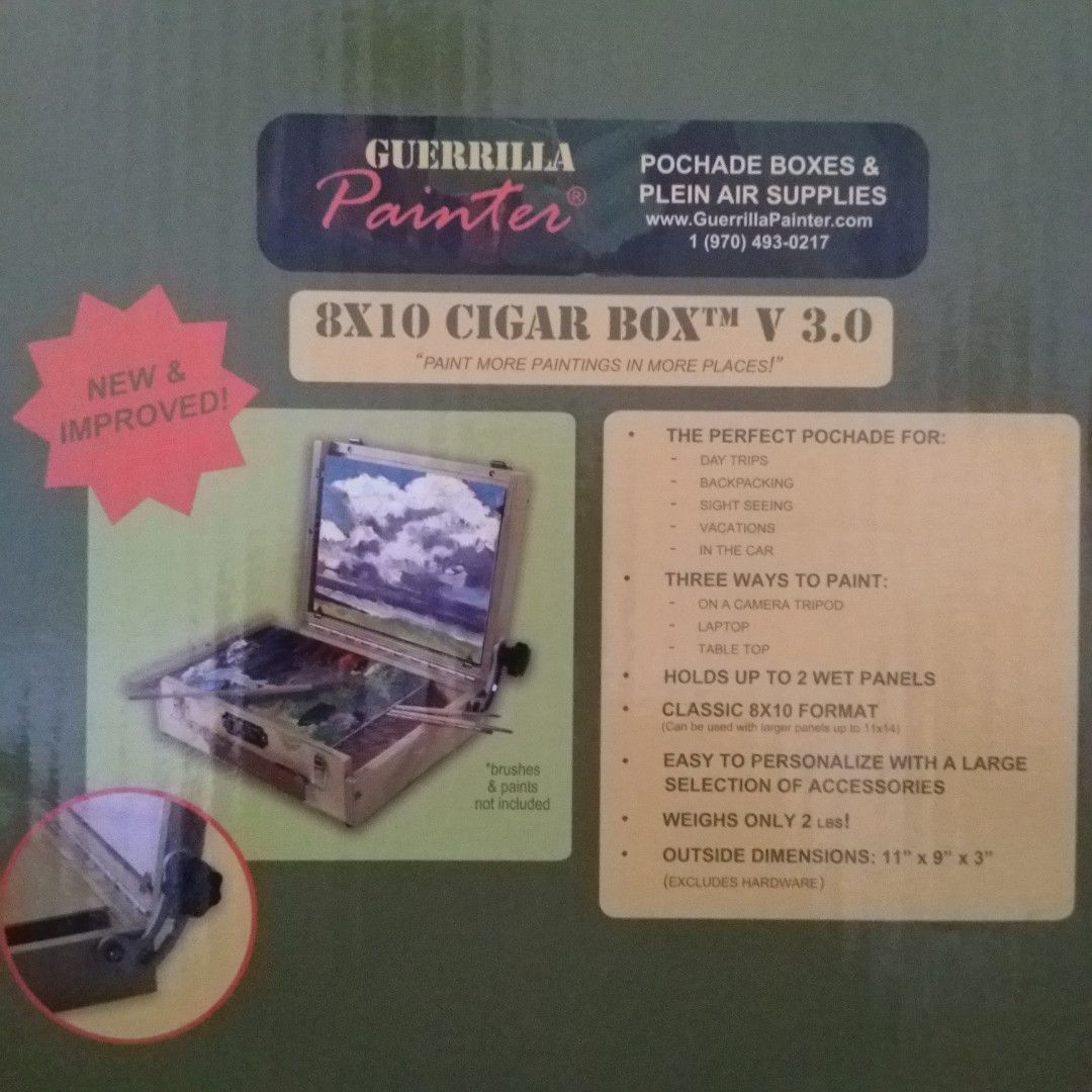 Guerilla Painter 8x10 Cigar Box V 3.0 pochade, Hobbies & Toys ...