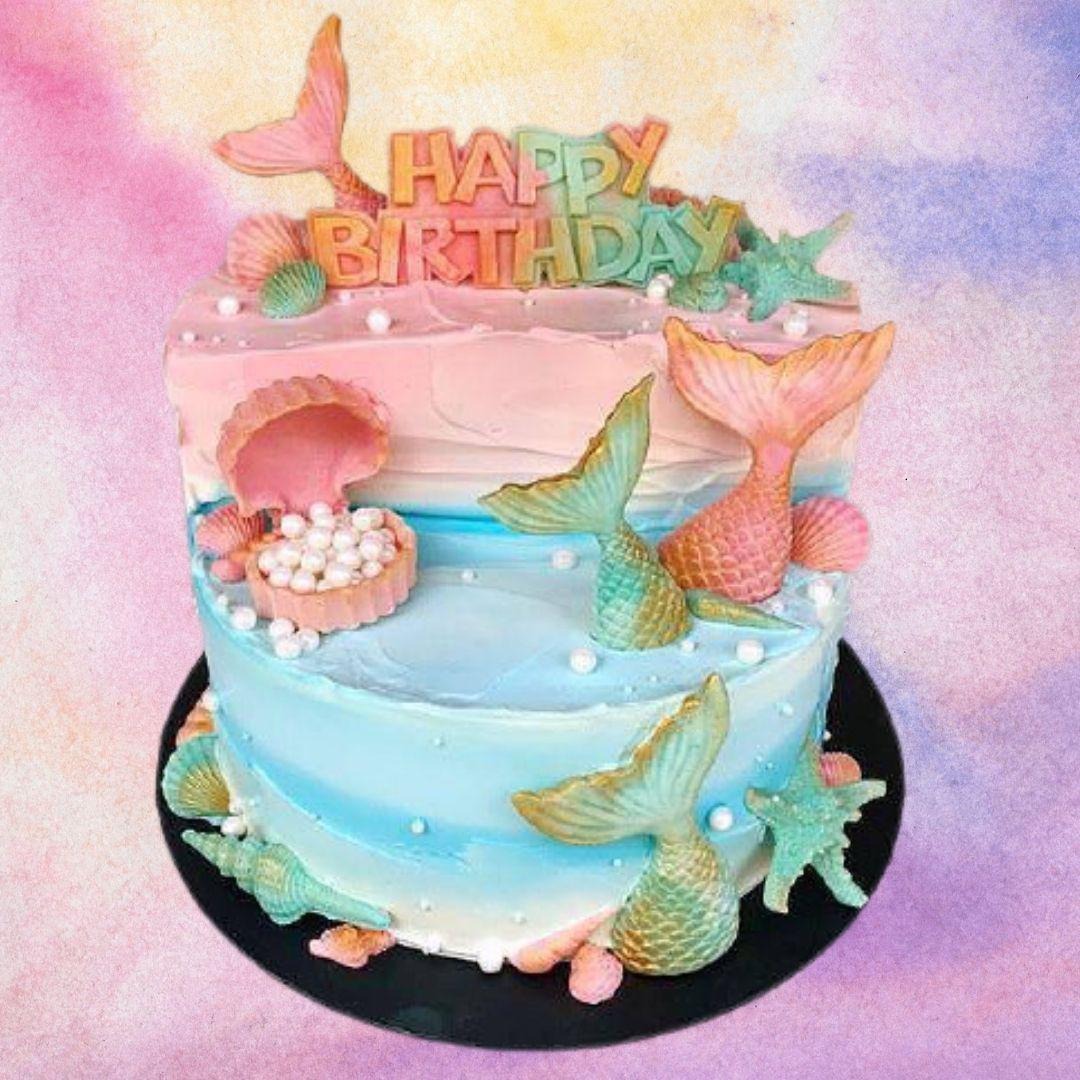 Halal-Certified Mermaid Hideout Cake, Food & Drinks, Homemade Bakes on ...