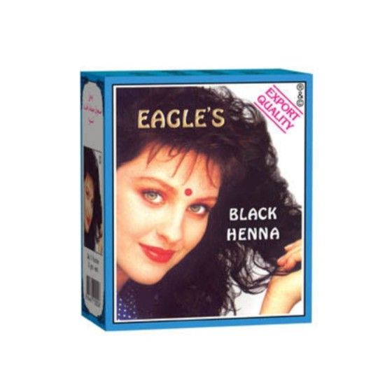 FREE / GRATIS HENNA SEMIR CAT PEWARNA HITAM BLACK EAGLE'S RAMBUT 10G ...