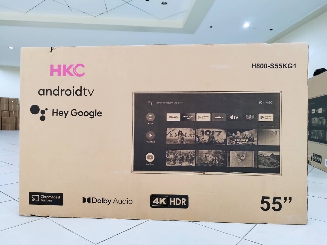 HKC 55" H800-S55KG1 SMART ANDROID TV, TV & Home Appliances, TV ...