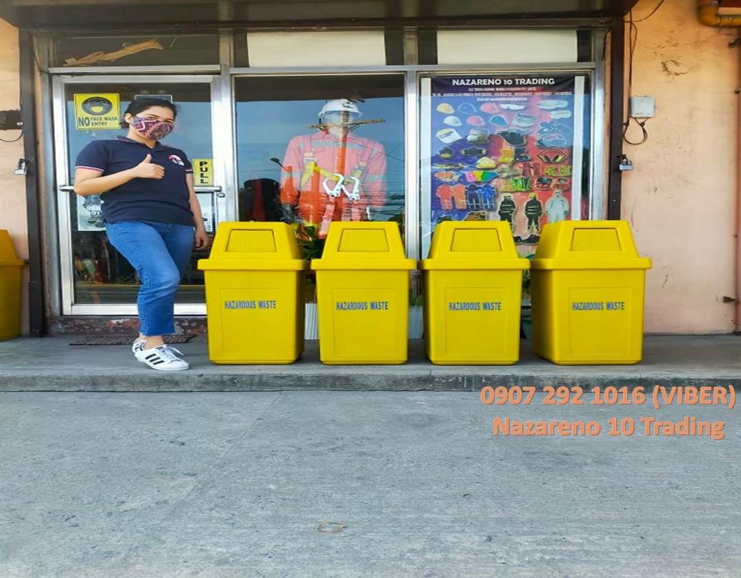 Hooded bin trash bin segregation bin 376, Furniture & Home Living ...