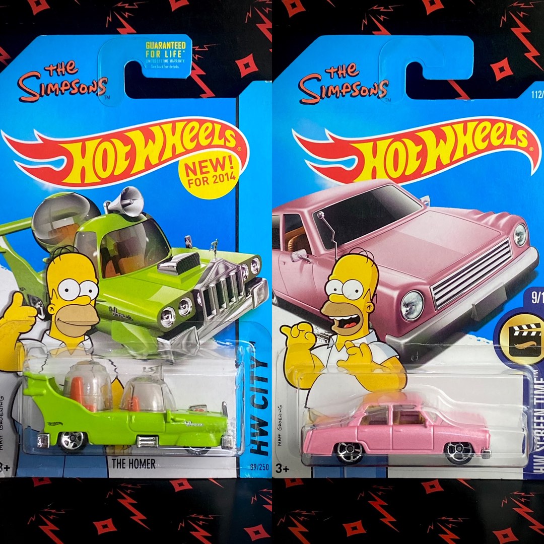 Hot Wheels The Simpsons Hotwheels Homer Bart Matt Groening, Hobbies ...