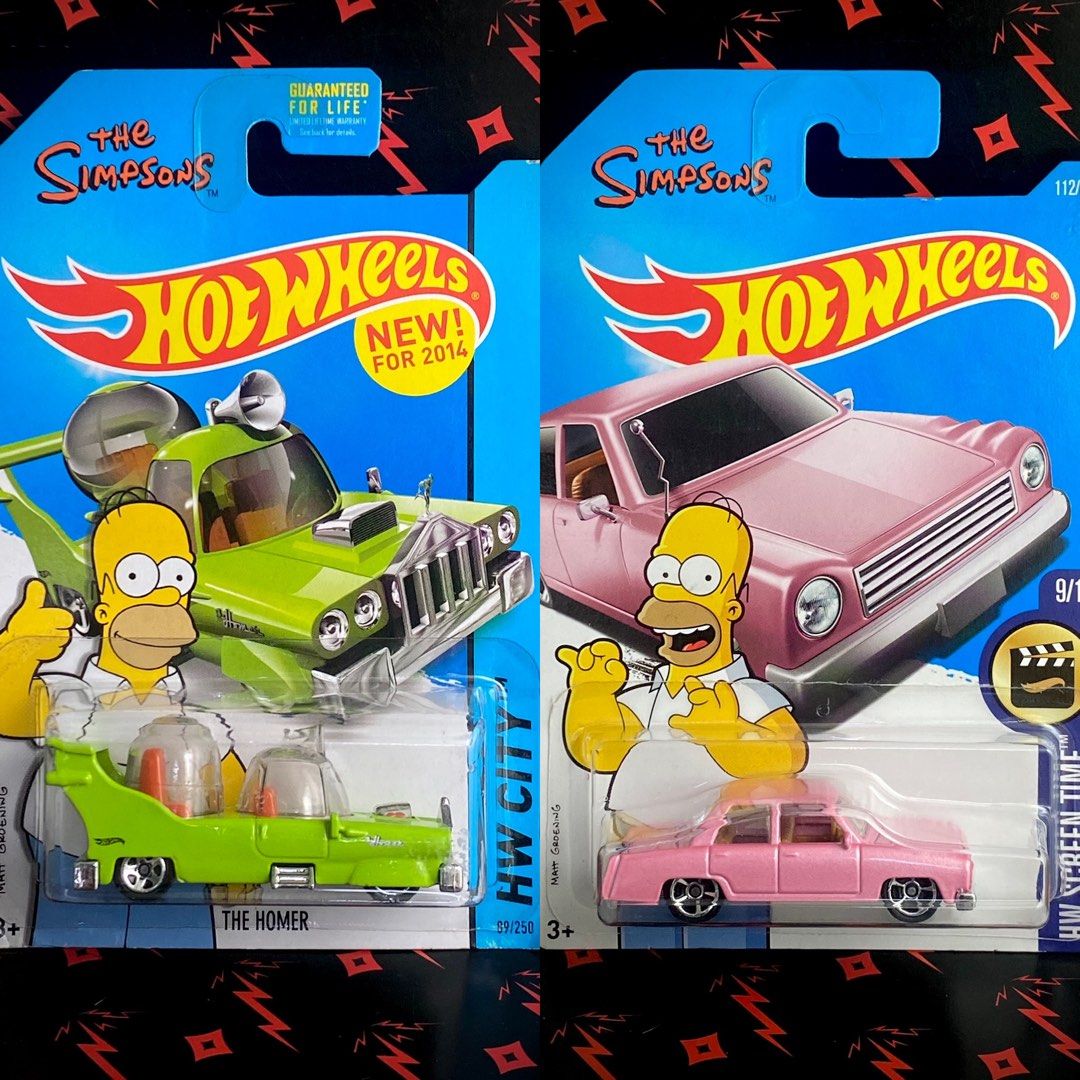 Hot Wheels The Simpsons Hotwheels Homer Bart Matt Groening, Hobbies ...