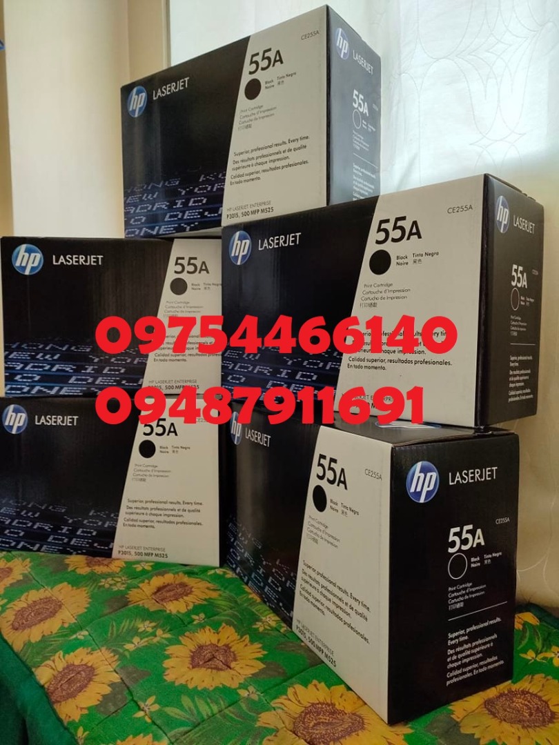 HP 55A Black Original LaserJet Toner Cartridge - (CE255A), Computers ...