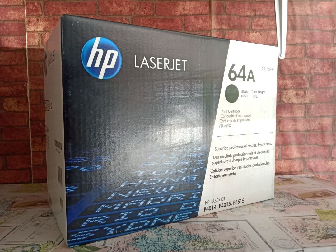 HP 64A Black Original LaserJet Toner Cartridge (CC364A), Computers ...
