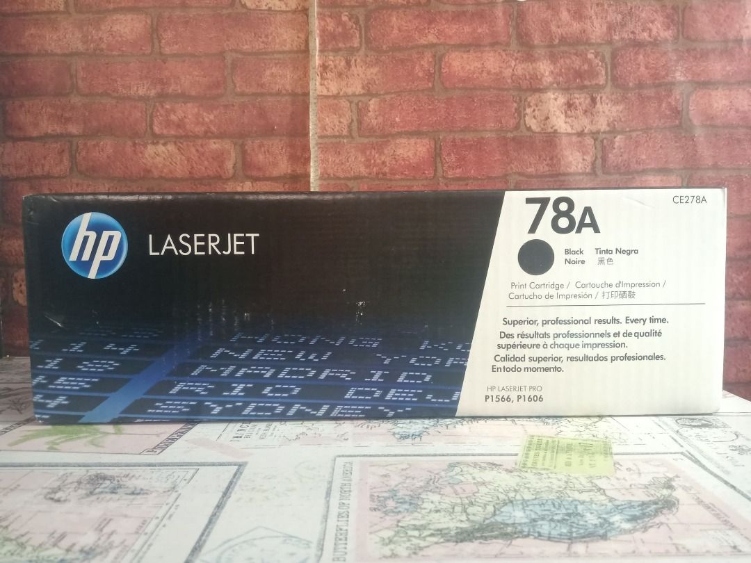 HP 78A Black Original LaserJet Toner Cartridge, CE278A, Computers ...