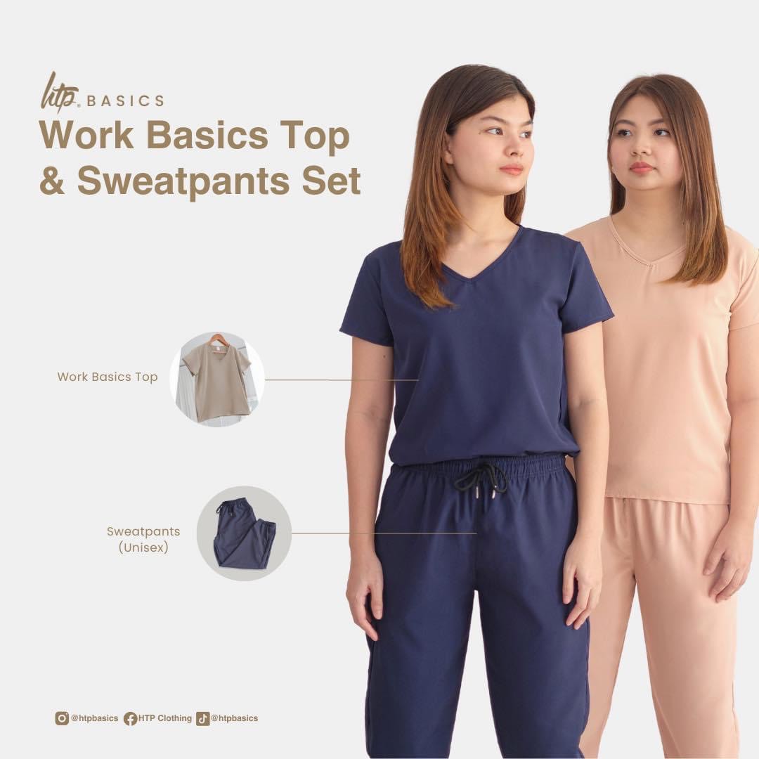 HTP BASICS Sweatpants/work basic top on Carousell
