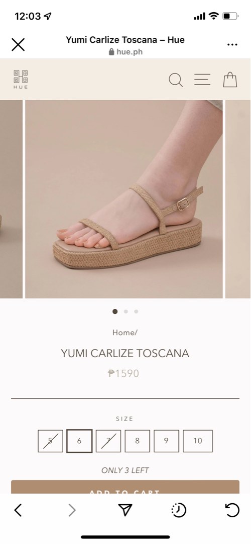 Hue Yumi Sandals, Women's Fashion, Footwear, Flats & Sandals on Carousell