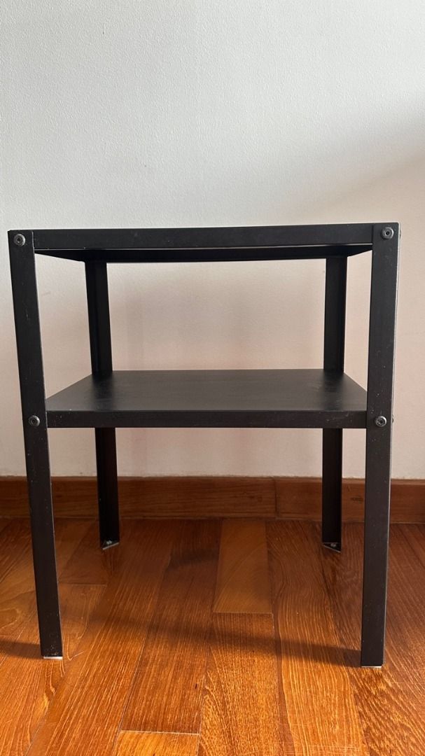 IKEA KNARREVIK Bedside table, black, 37x28 cm, Furniture & Home Living ...