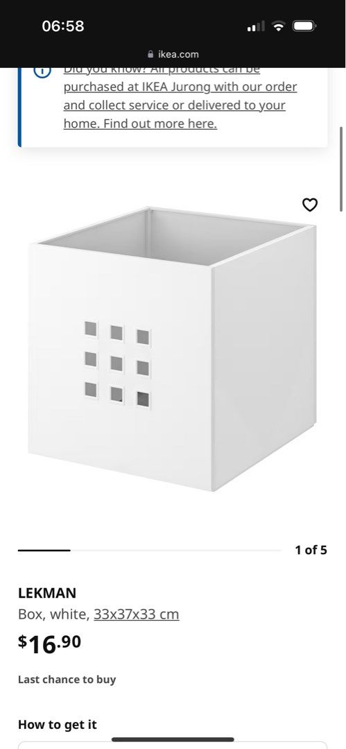 IKEA LEKMAN KALLAX, Furniture & Home Living, Home Improvement ...