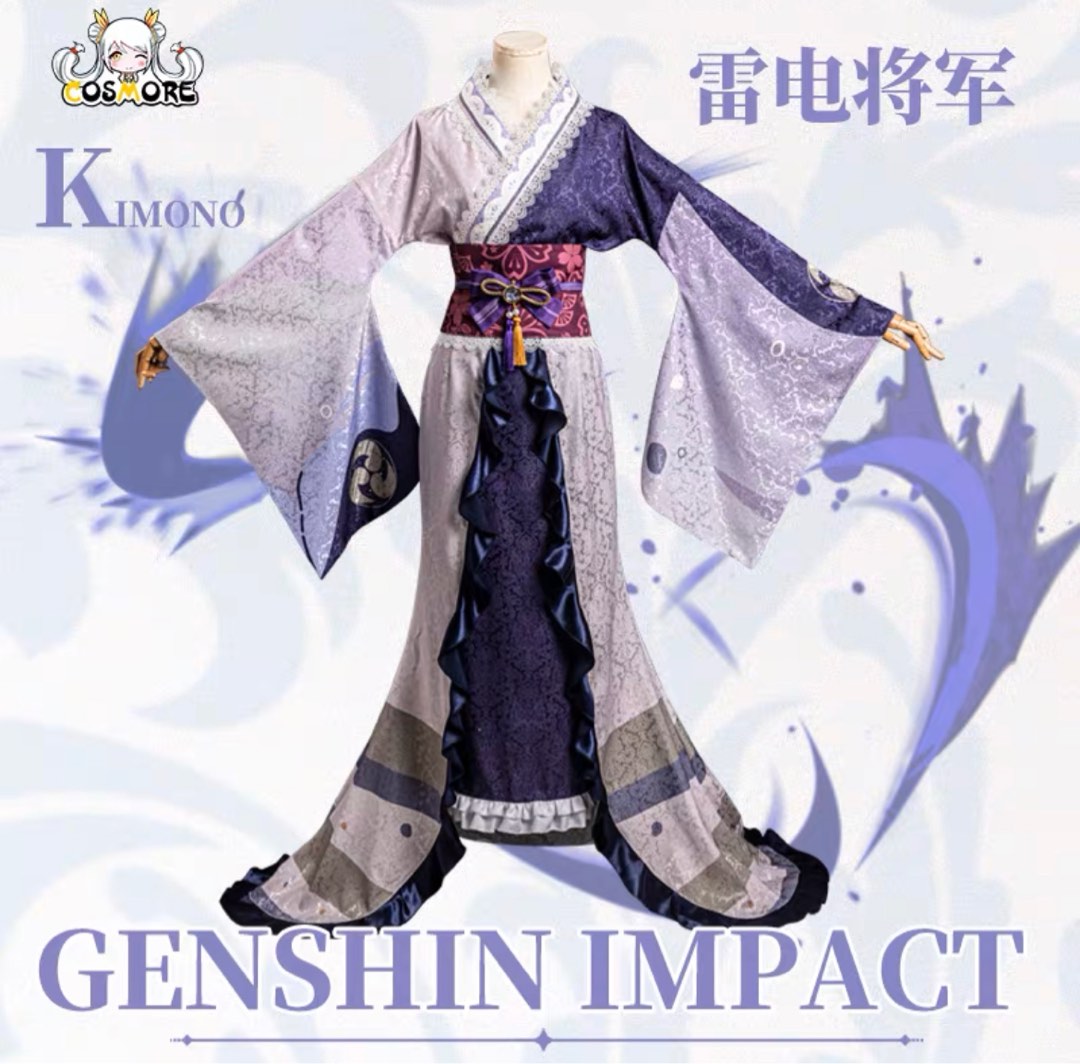 Interest check: Raiden Shogun ei kimono cosplay Genshin impact ...