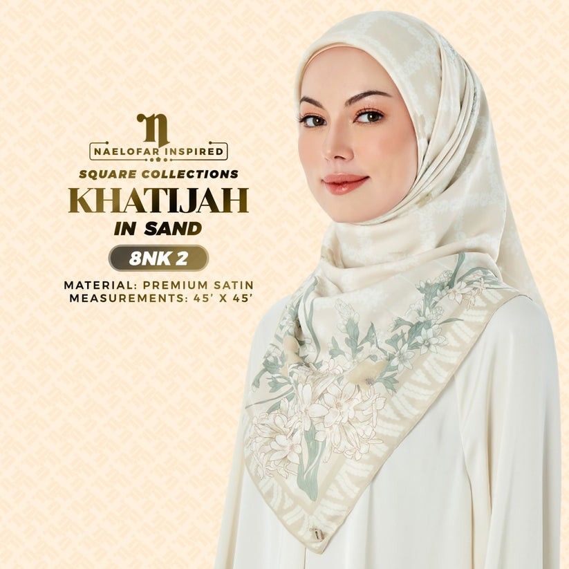 KHATIJAH SQUARE BY NAELOFAR HIJAB RAYA COLLECTIONS, Women's Fashion ...