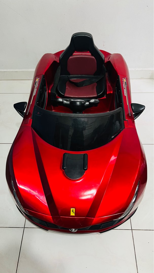 Kids toy electric battery driven car Ferrari openable door, Babies ...