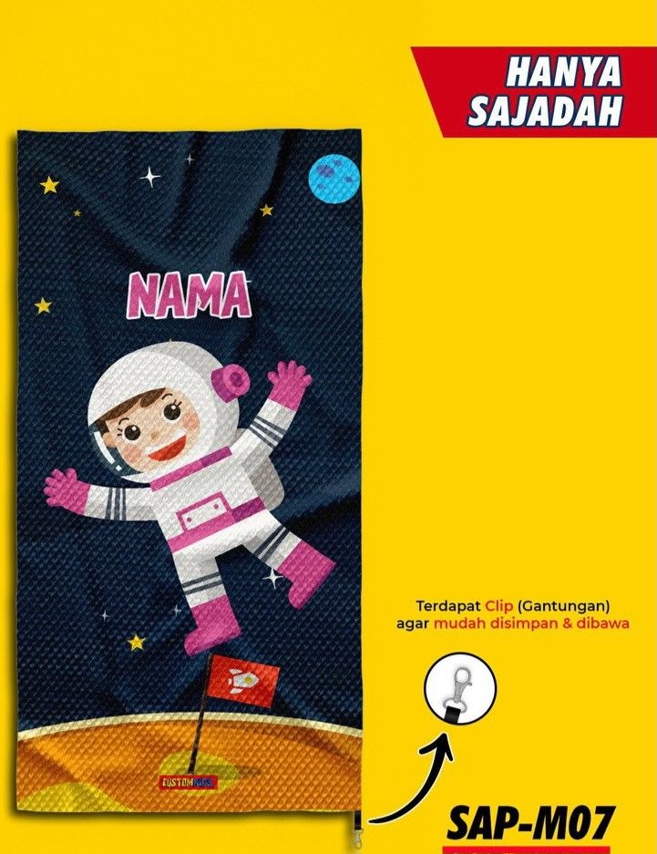 KIDS PRAYER MAT CHARACTER FOR GIFT HARI RAYA, Women's Fashion, Muslimah ...