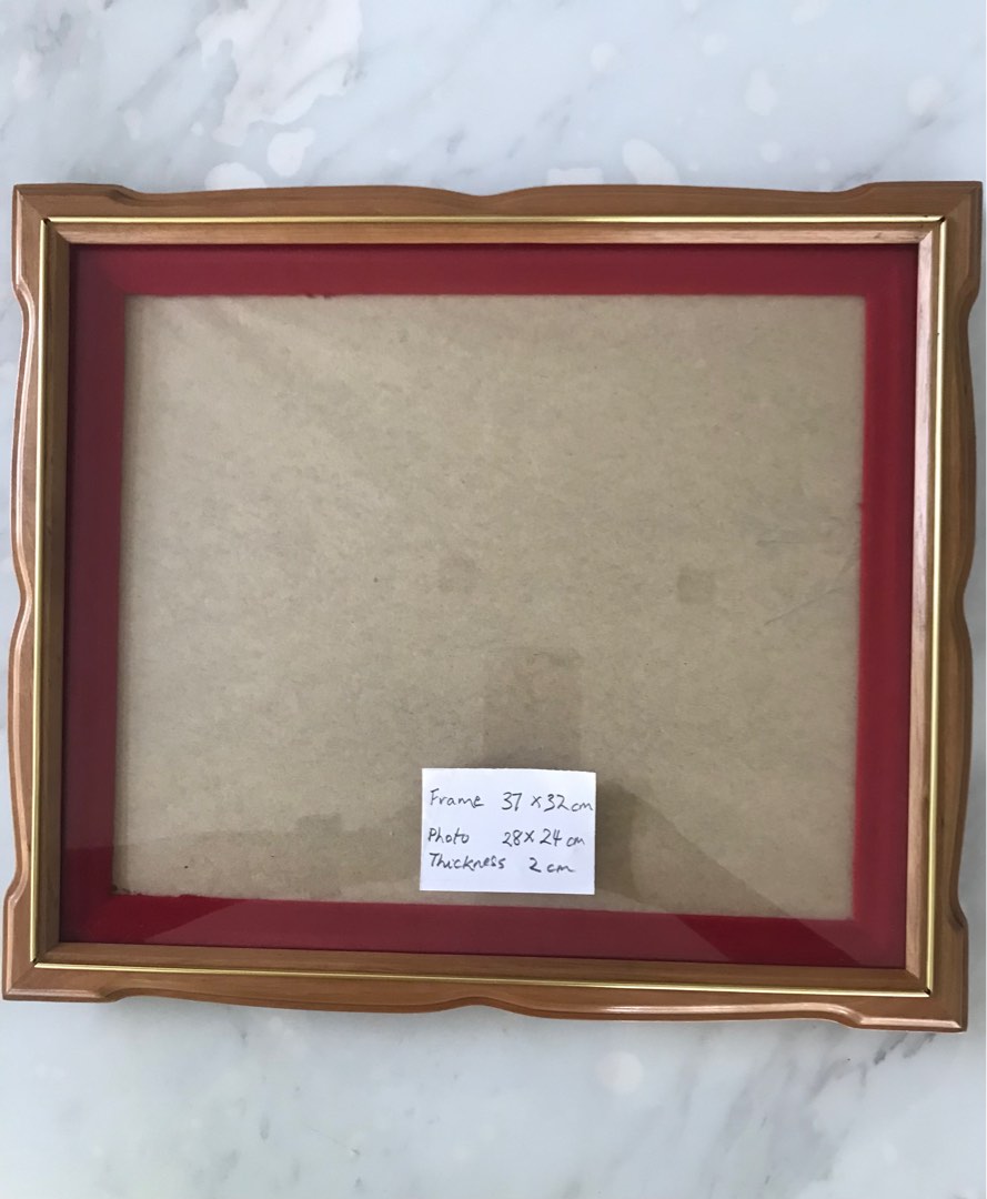 Large wooden photo/picture frame, Furniture & Home Living, Home Decor ...