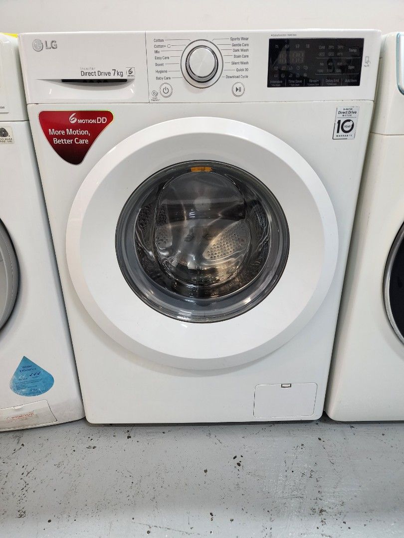 LG 7KG FC1270N5W FRONT LOAD WASHER, TV & Home Appliances, Washing ...