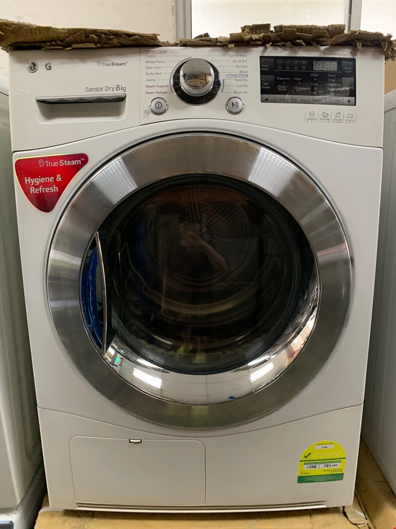 LG 8KG True Steam Sensor Dryer Condenser Dryer, TV & Home Appliances ...