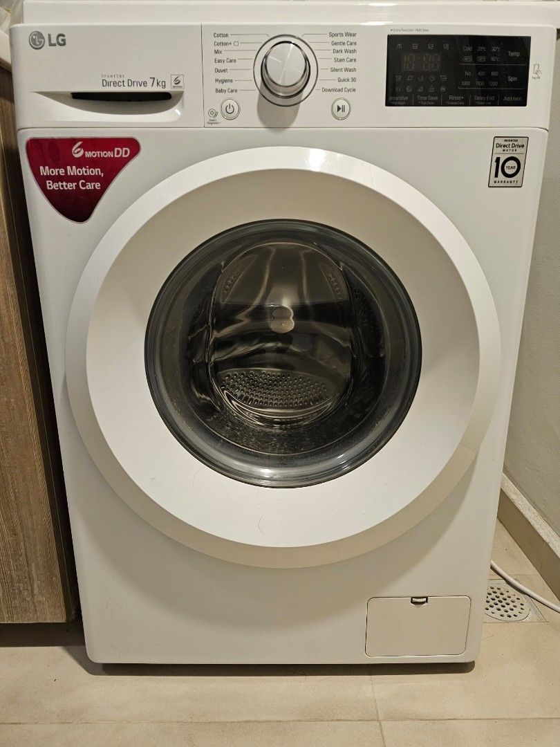 LG Direct Drive 7KG Front Load Washing Machine, TV & Home Appliances ...