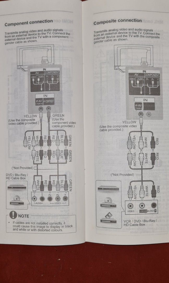 LG Smart TV component and composite cable (original), TV & Home ...
