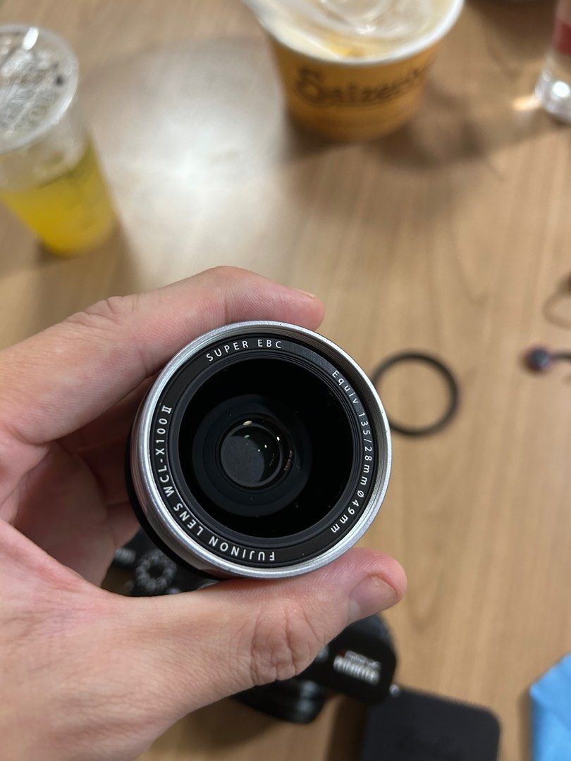 Lightly used X100V with wcl-x100 ii, Photography, Cameras on Carousell