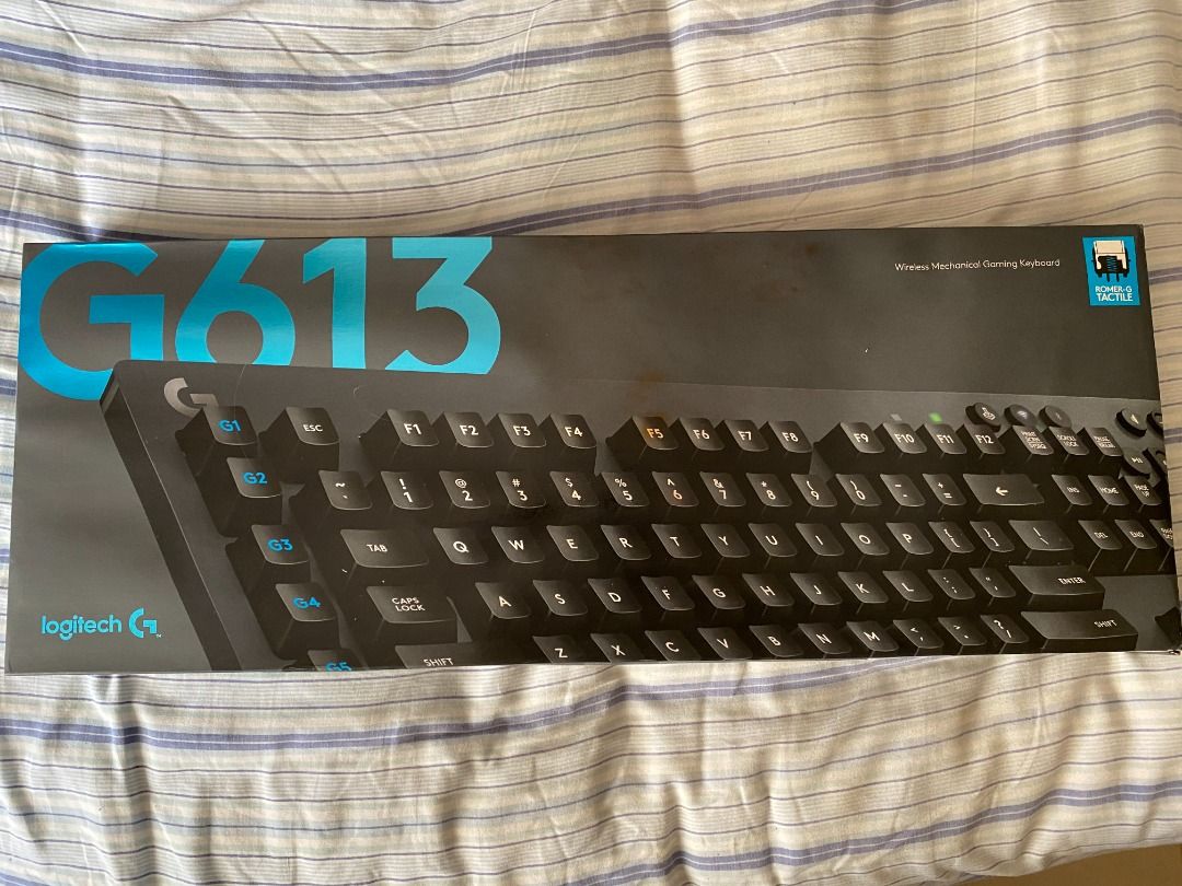 Logitech Keyboard G613 Wireless Mechanical Keyboard - 2.4Ghz + Bluetooth - COMPLETE WITH BOX ...