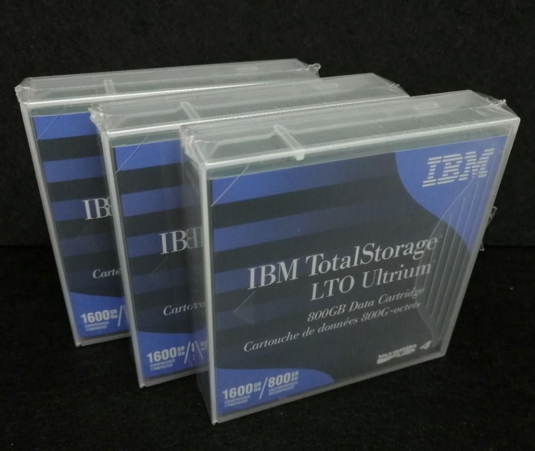 👍 BEST DEAL! 💲15 For 3! 💾 Lot of 3 New IBM TotalStorage LTO Ultrium 4 800GB Data Cartridges P/N ...