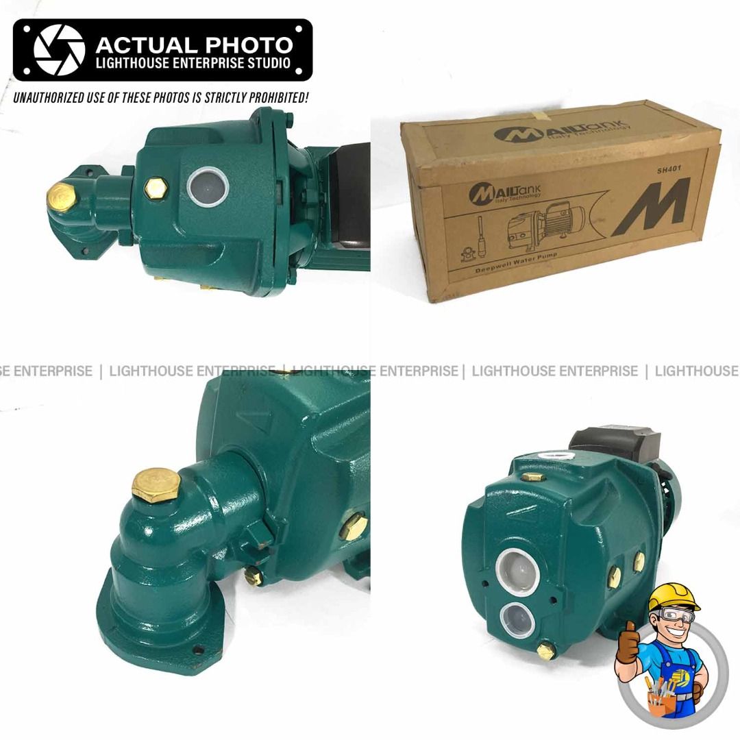 MAILTANK 1HP Deepwell Jet Water Pump Complete with Accesories (SH401 ...