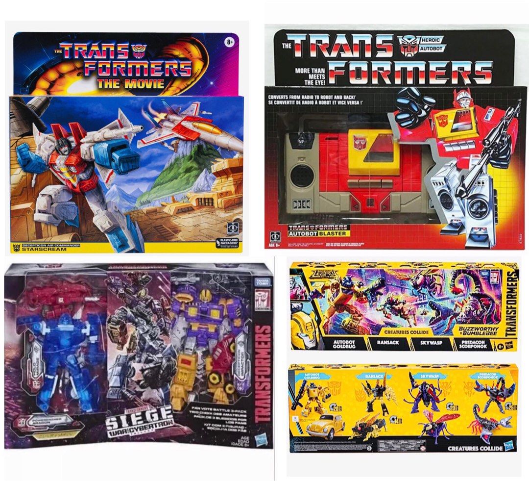 MISB Transformers G1 Autobot Blaster, Air Commander Starscream, Legacy ...