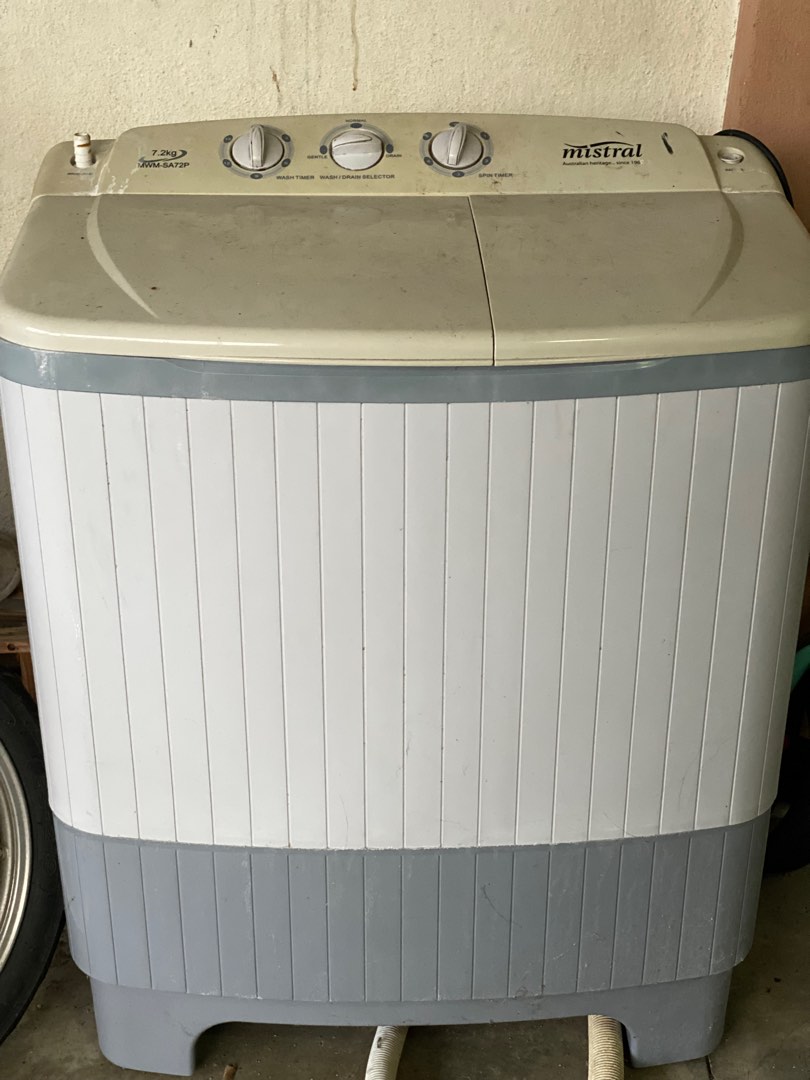 MISTRAL SEMI AUTO 7.2KG WASHING MACHINE, TV & Home Appliances, Washing ...