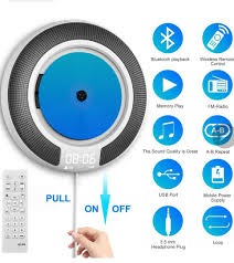 Multifunction CD Player Portable with Bluetooth Built-in HiFi Speakers ...