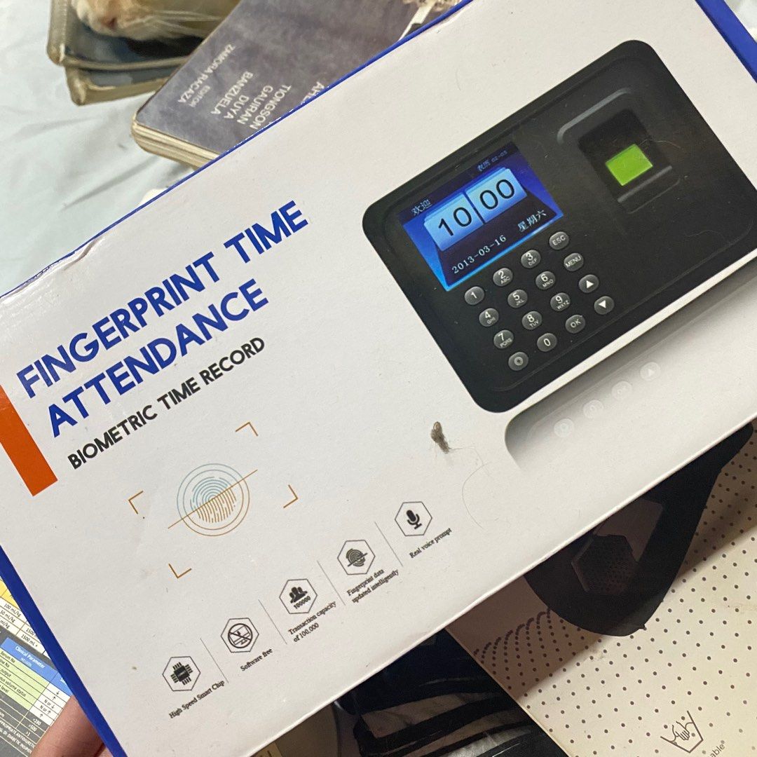*NEW* A6 Fingerprint Time Attendance biometric time record office time ... *NEW* A6 Fingerprint Time Attendance biometric time record office time ...