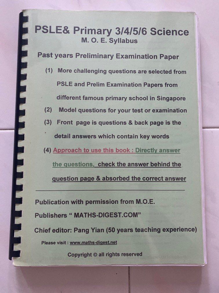(NEW) Math Digest PSLE & Primary 3/4/5/6 Science + (FREE) A*Science ...