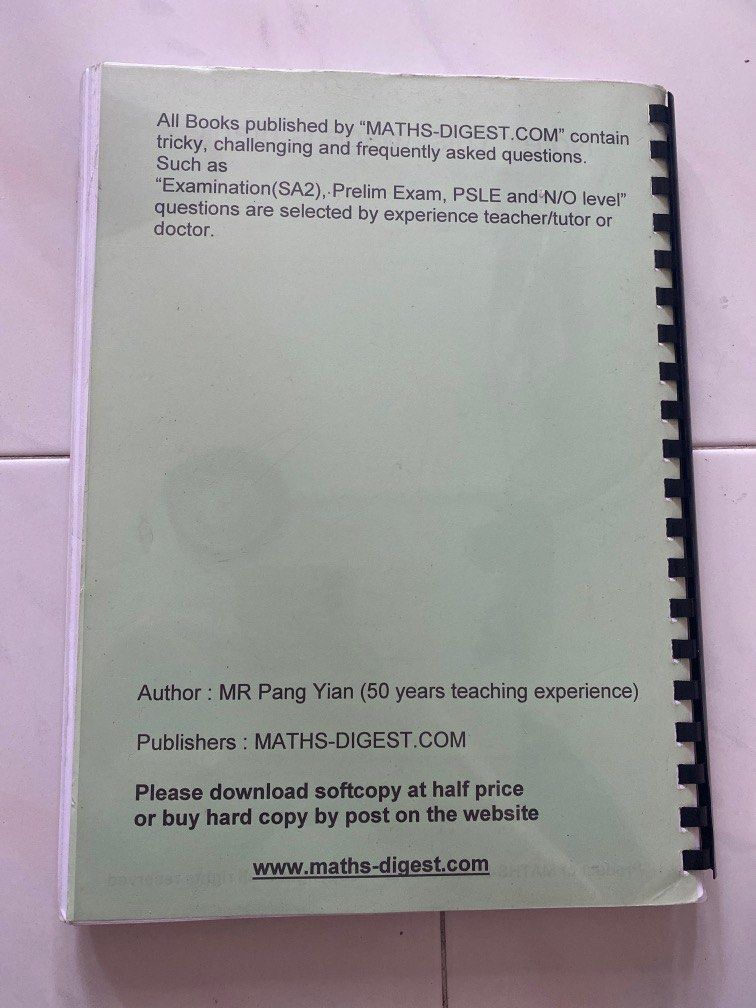 (NEW) Math Digest PSLE & Primary 3/4/5/6 Science + (FREE) A*Science ...