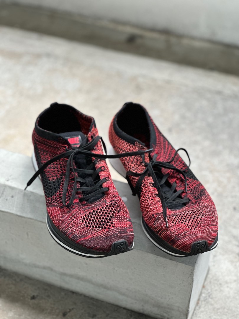 Nike Flynit Rooster Red in US10, Men's Fashion, Footwear, Sneakers on ...
