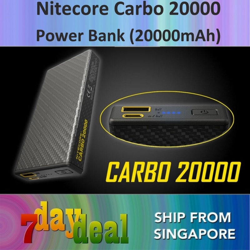 Nitecore Carbo 20000 Power Bank (20000mAh, 2A) Dual Port., Mobile Phones & Gadgets, Mobile ...
