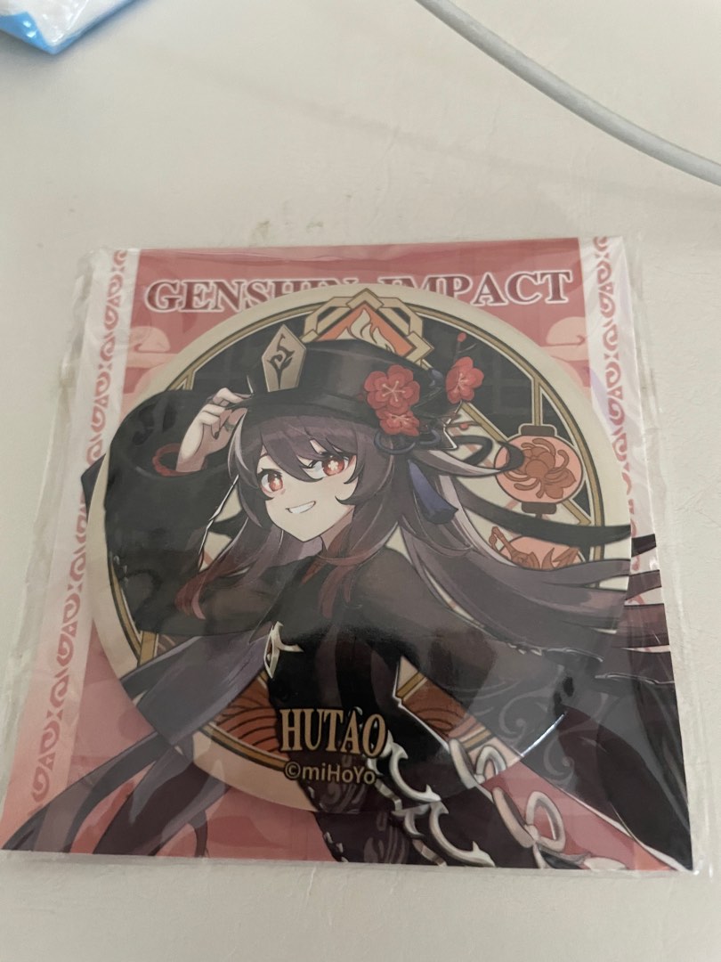 Official Genshin HuTao Badge, Hobbies & Toys, Memorabilia ...