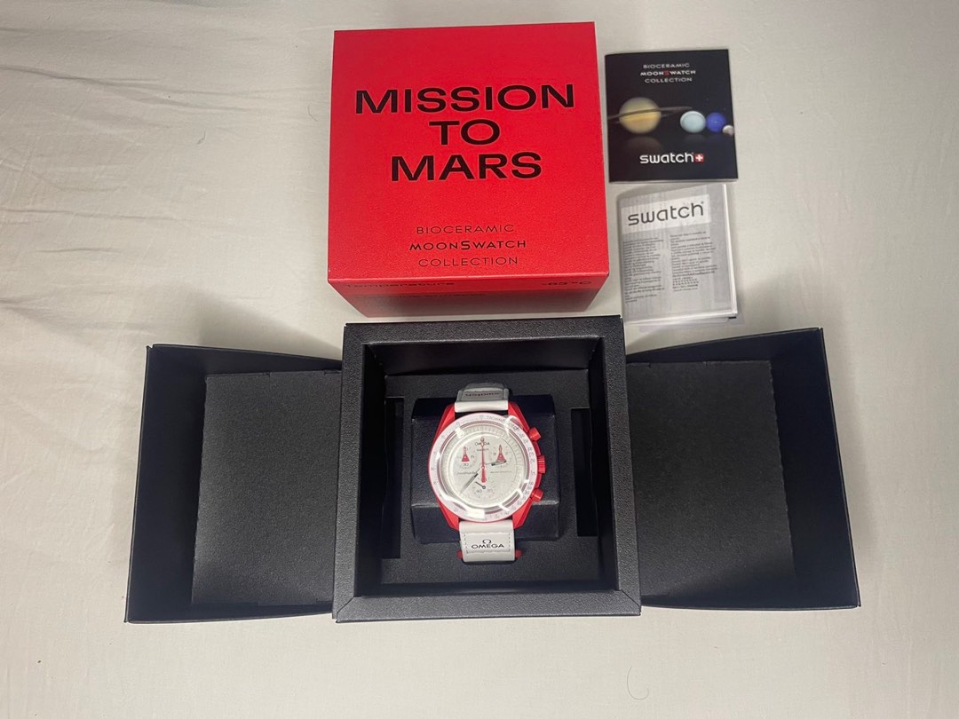 OMEGA SWATCH MISSION TO MARS, Men's Fashion, Watches & Accessories ...