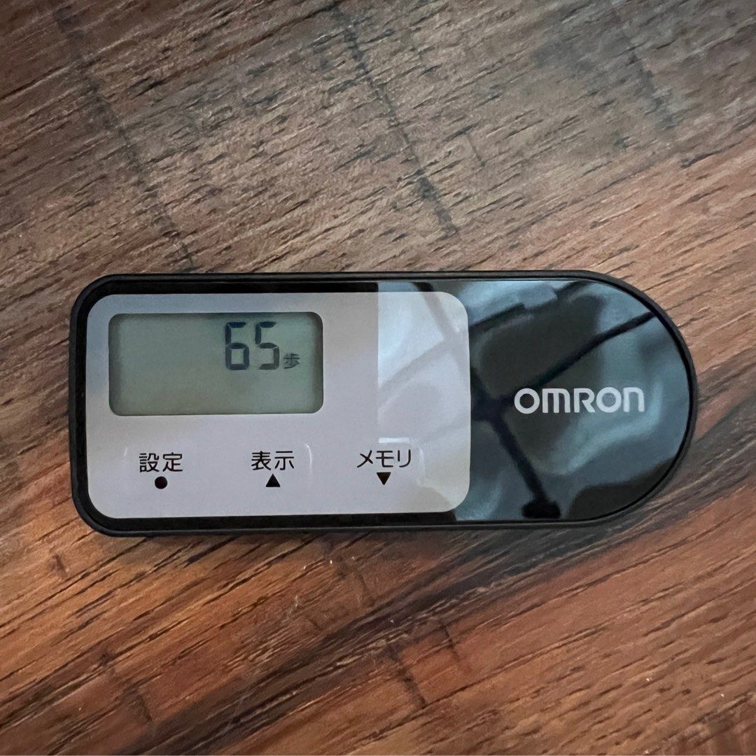 Omron Black Pedometer New Step steps counter stopwatch time, Sports ...