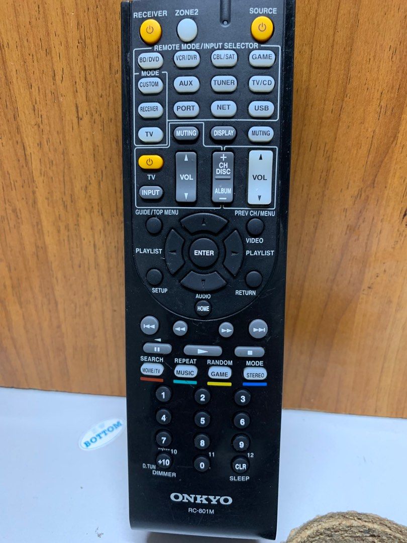 Onkyo Original AV Stereo Receiver Remote Control, Audio, Other Audio ...